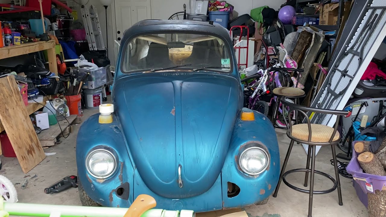 76 VW Beetle walk through - YouTube