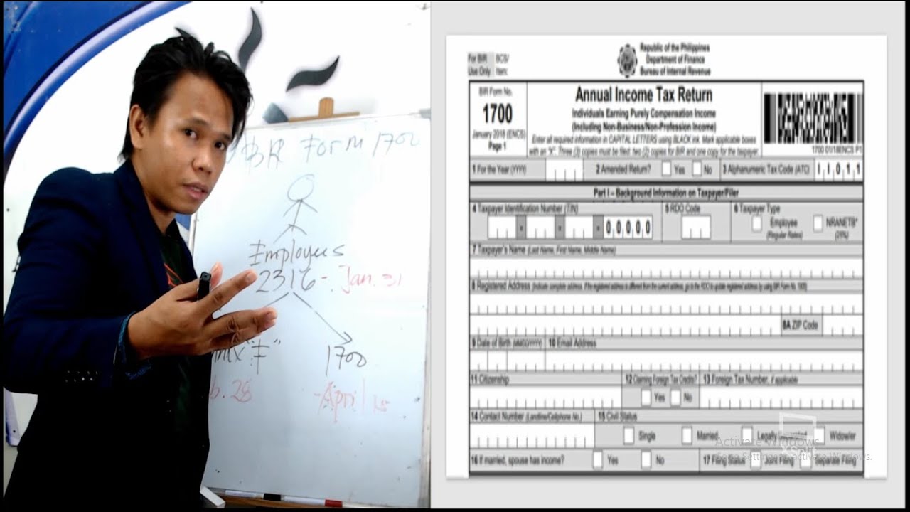 BIR Form 1700: Submission and exemption 😊 - YouTube