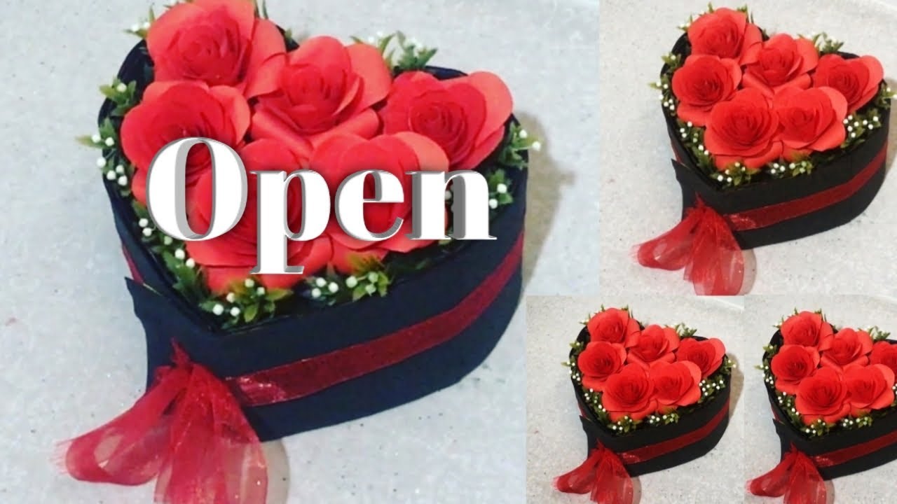 heart gift box | heart box | gift box | paper craft | love box | double ...
