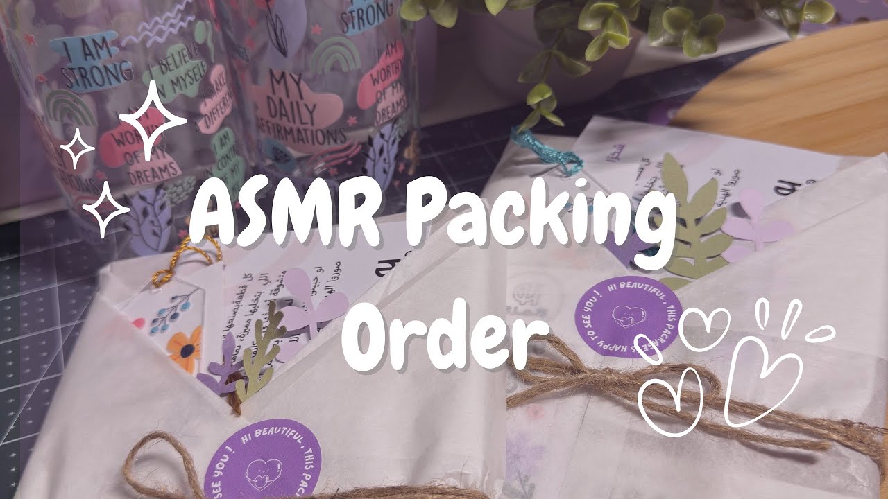 ASMR Packaging Order | Satisfying Gift Wrapping Sounds - YouTube