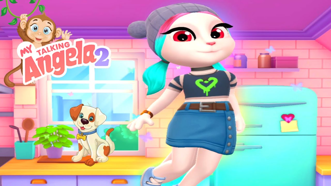 ANGELA Winter Style 🎄My Talking Angela 2 Gameplay - Outfit7 - YouTube