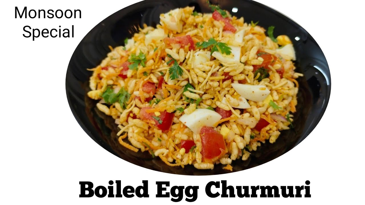 Egg Churumuri recipe/Boiled Egg Churumuri/Puffed rice Recipe - YouTube