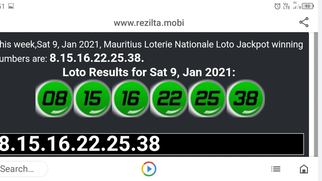 Review Mauritius Lotto Sat 9 January 21 . - YouTube