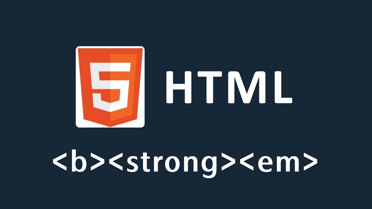 HTML 】 b strong em - YouTube