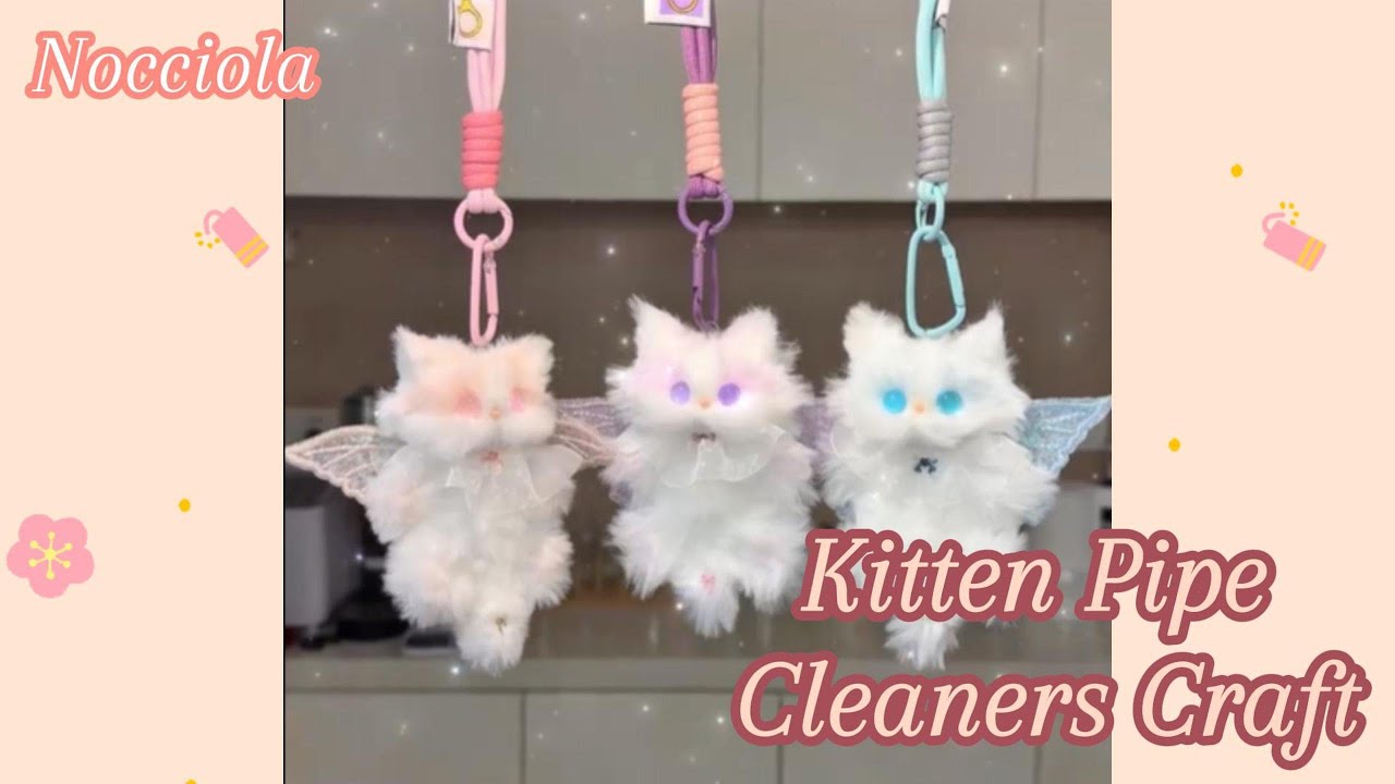 Fairy kitten Pipe Cleaners Craft|How to make a Cat out of Pipe Cleaner ...
