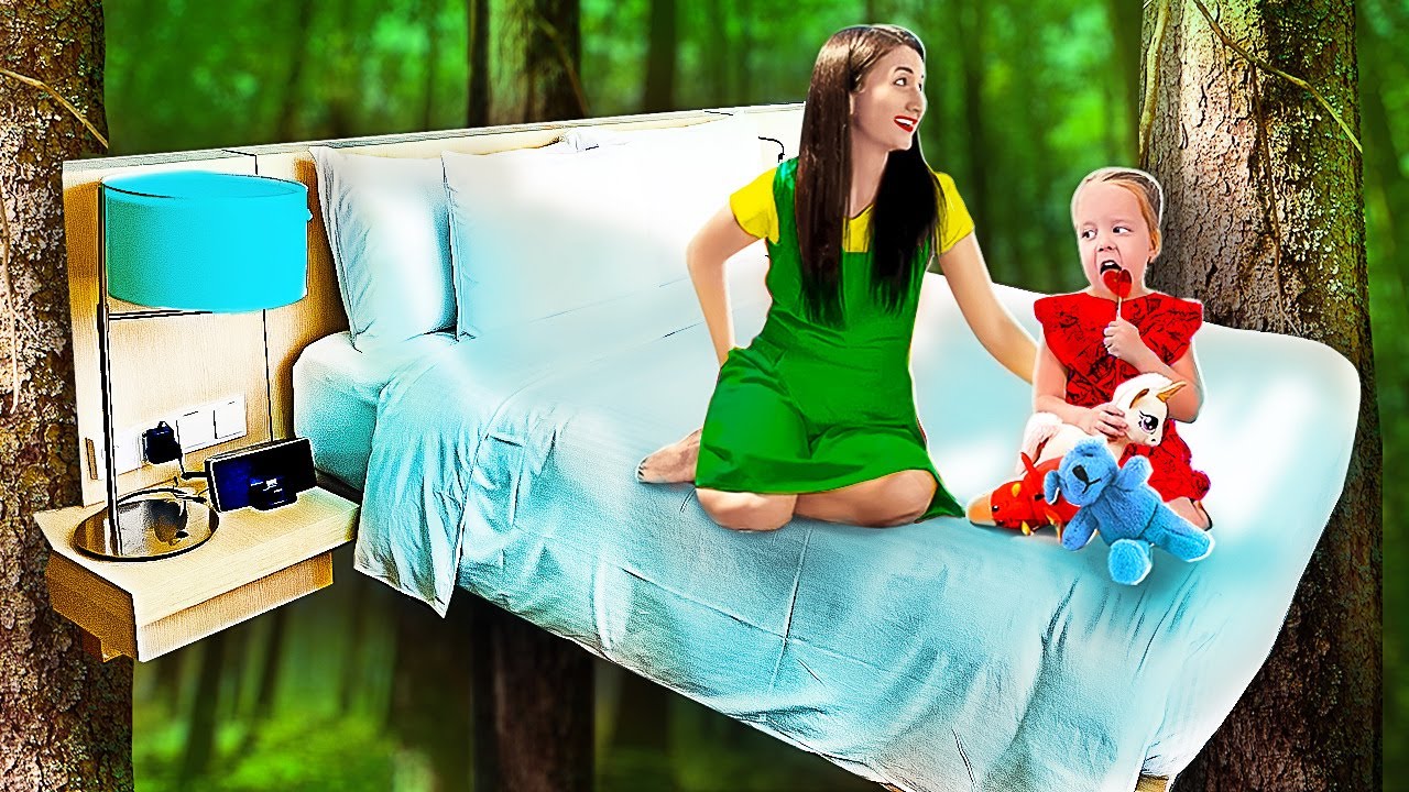 OMG! DIY Camping House! Cool Outdoor Hacks And Tricks By A PLUS SCHOOL! - YouTube