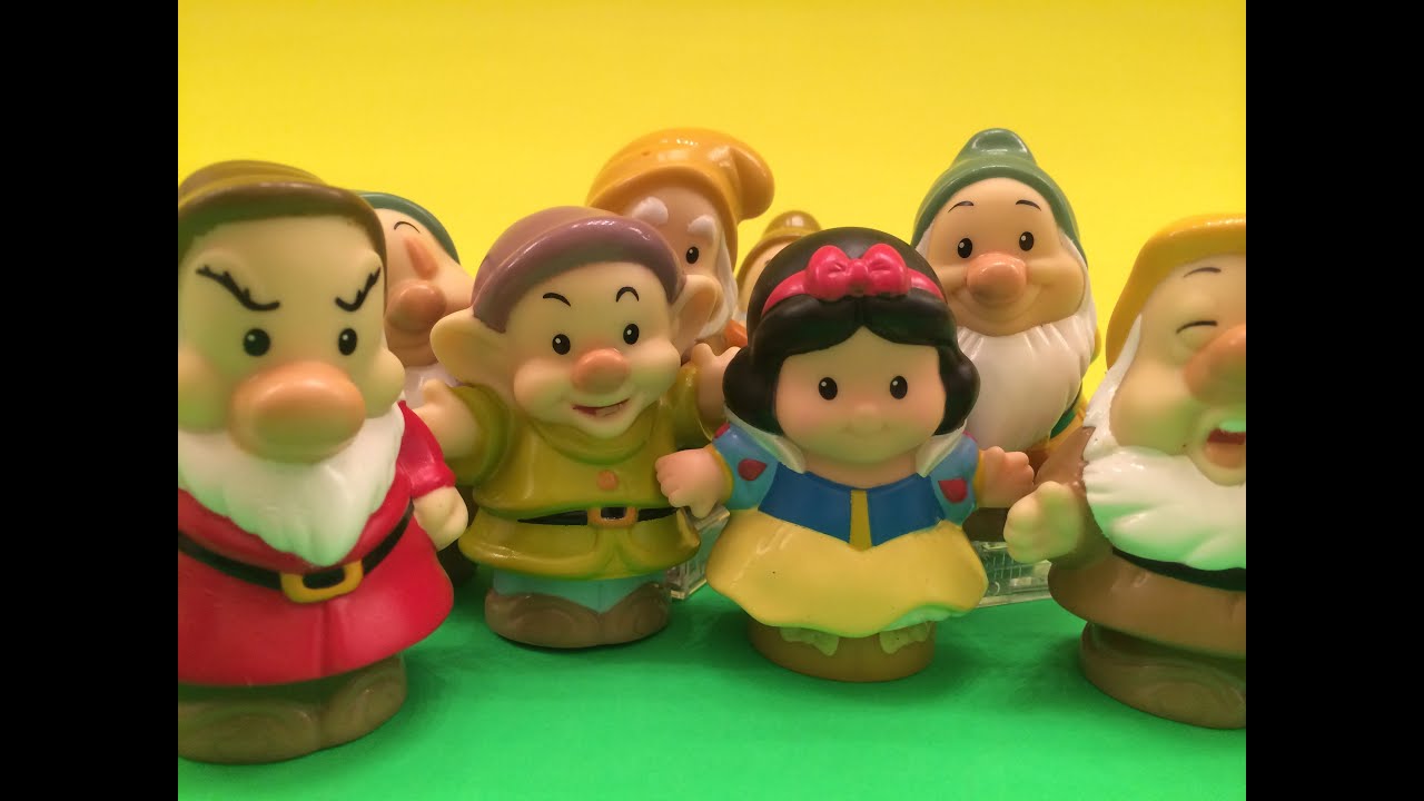 Disney Snow White and the Seven Dwarfs little people Dopy Bashful ...