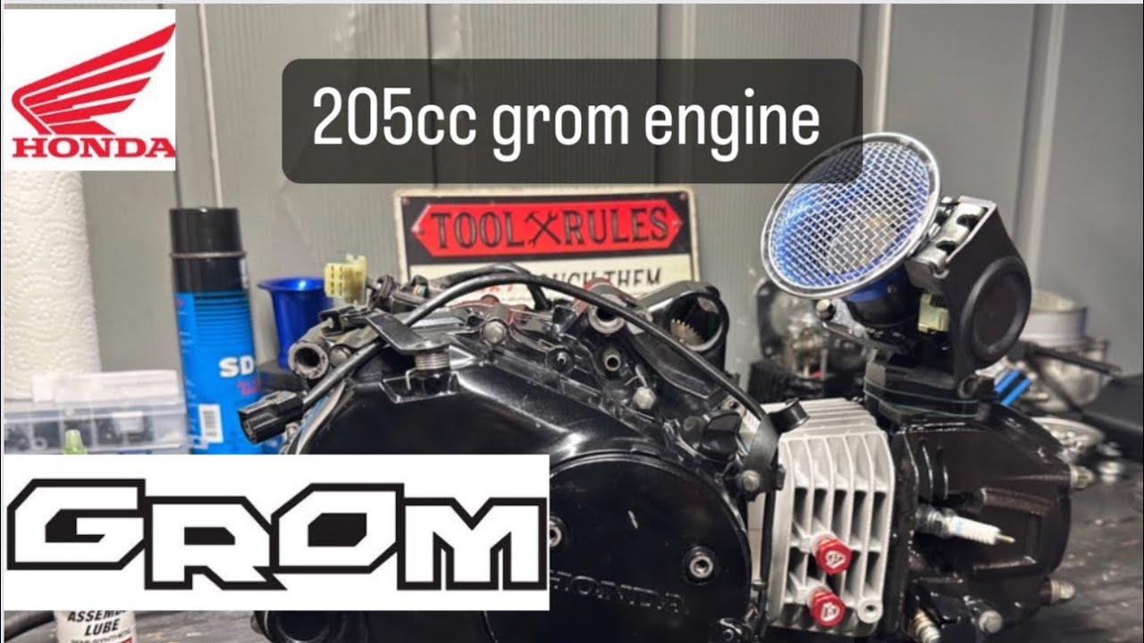 Honda grom 205cc engine build #honda #grom - YouTube