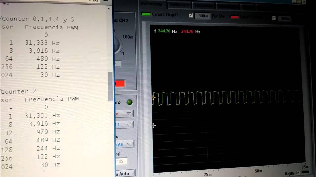 PWM and a cheap oscilloscope cable - Arduino Mega Frequency - YouTube