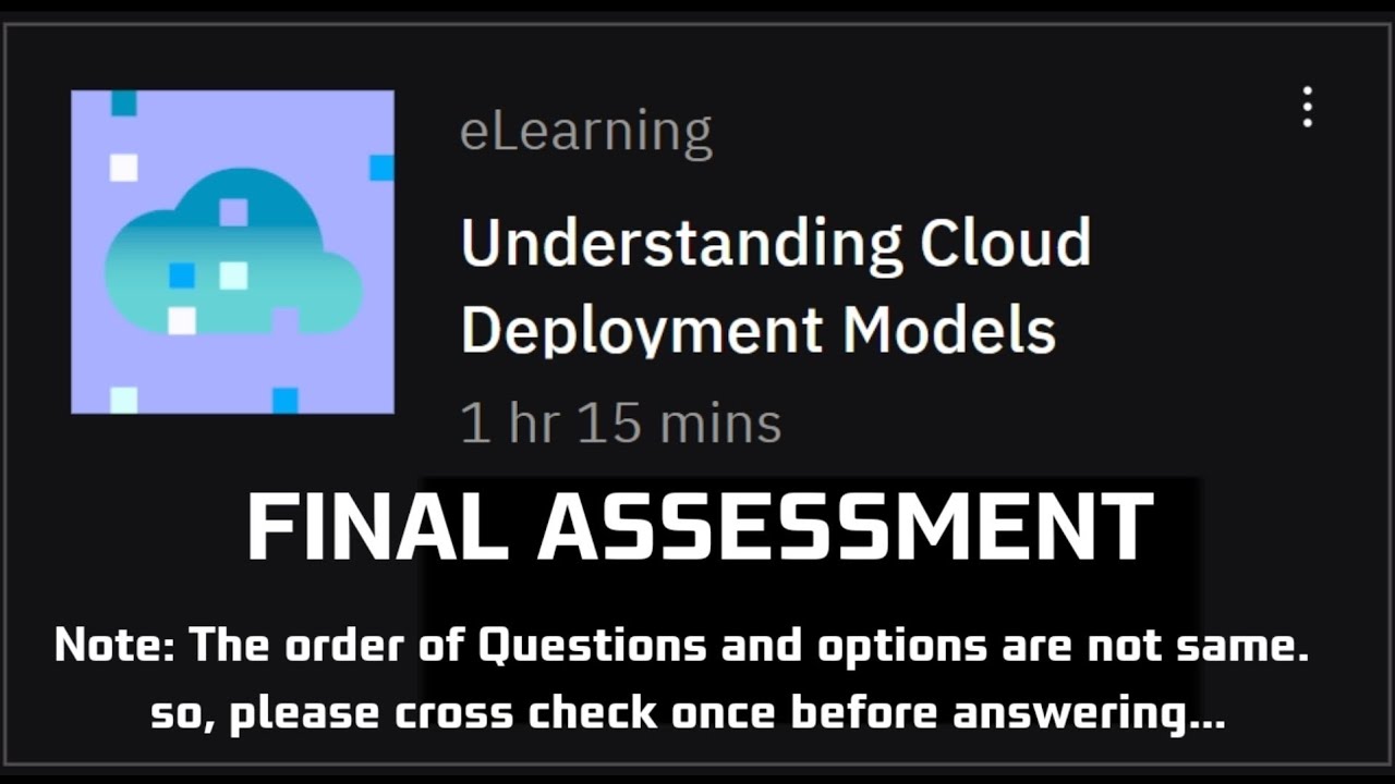 Final Assessment Understanding Cloud Deployment Models Naanmudhalvan Ibm Edunet Eduskills