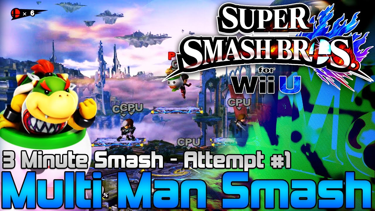 Super Smash Bros Wii U Multi Man Smash – Bowser Jr – 3 Minute Smash #1 ...