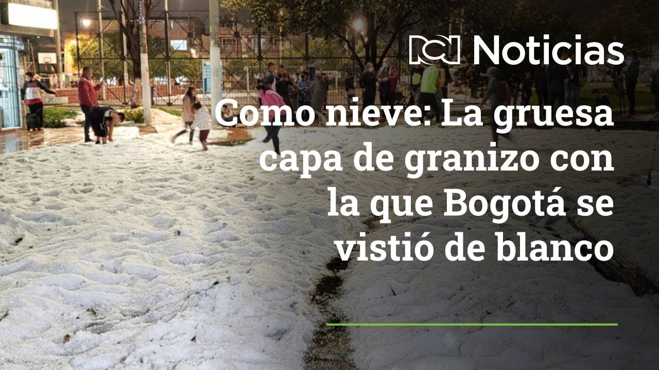 Como nieve: Vecinos del barrio Country Sur jugaron con granizo tras el ...