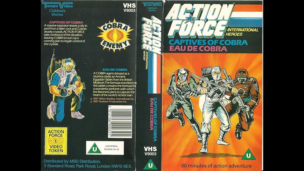 Original VHS Opening: Action Force: Captives of Cobra/Eau De Cobra (UK ...