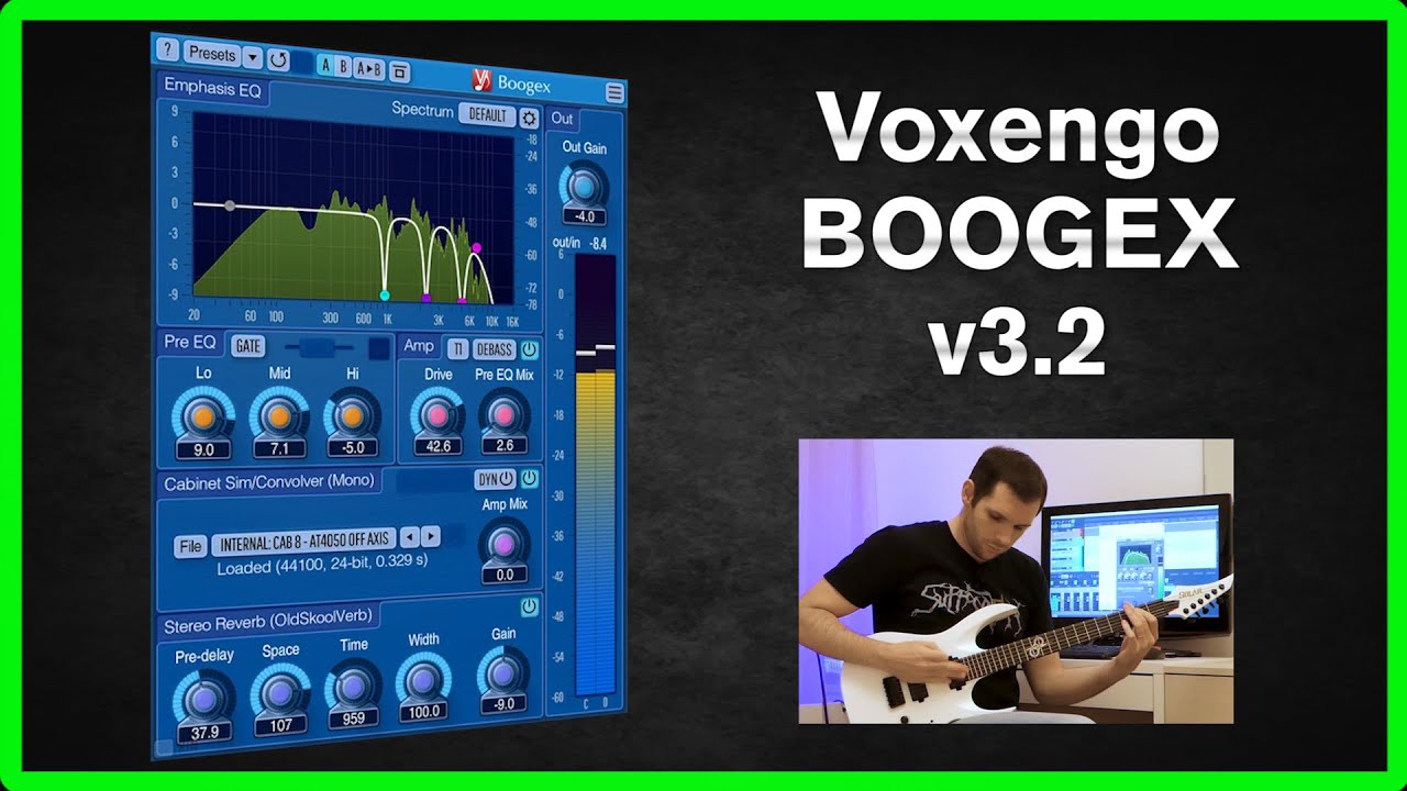 Voxengo Boogex 3.2 - Awesome FREE dynamic amp sim VST plugin - YouTube