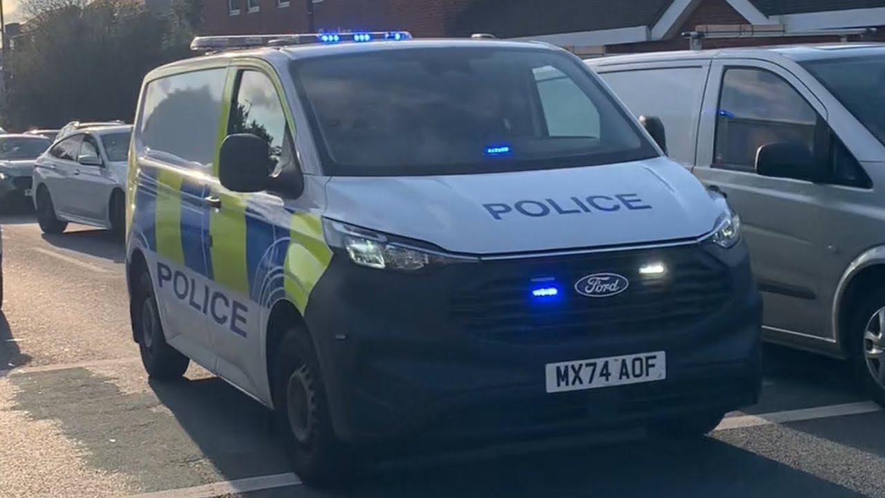 Marked 74 Plate Ford Transit Custom PTV Local Policeing Unit Responding ...