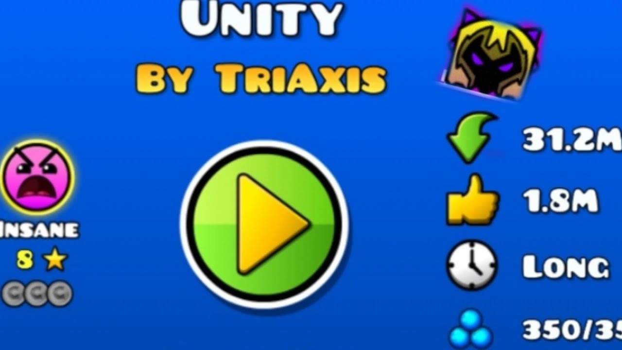 Прохождение Unity|Insane|Geometry Dash - YouTube
