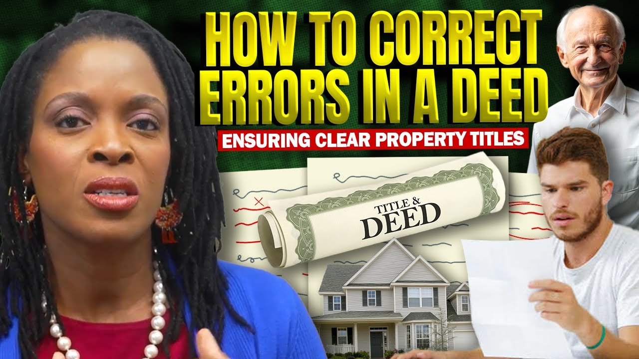 How to Correct Errors in a Deed - Ensuring Clear Property Titles - YouTube