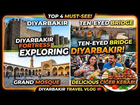 Diyarbakır vlog-4K .Diyarbakır'a ilk kez geldim, hayran kaldım 