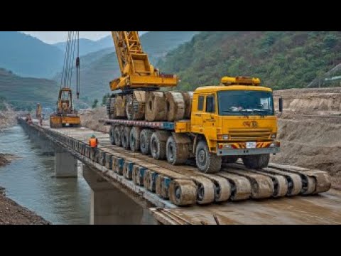 Biggest Bridge Construction Process - Modern Heavy Duty Bridge ...