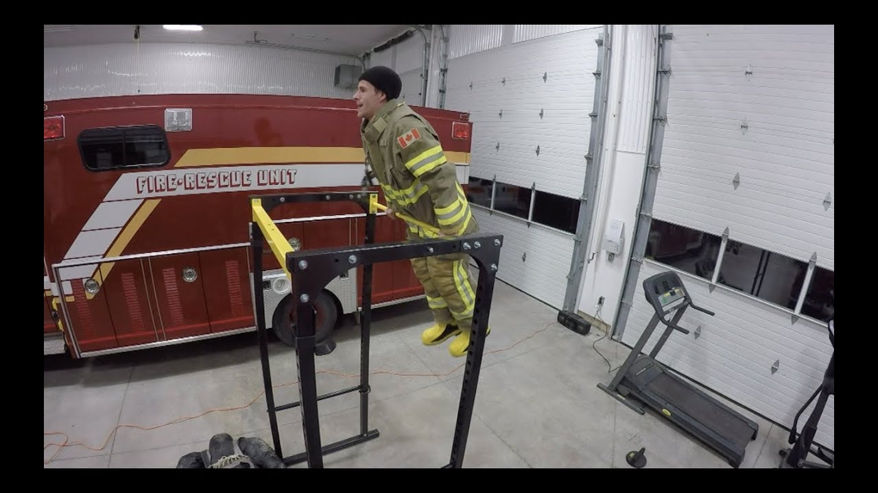 Muscle Up With Full Bunker Gear On! | Firefighting Fitness - YouTube