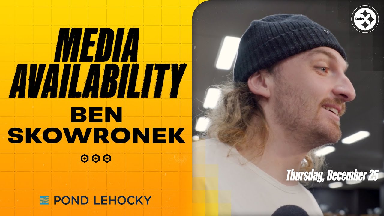 Ben Skowronek Media Availability (Dec. 25) | Pittsburgh Steelers - YouTube