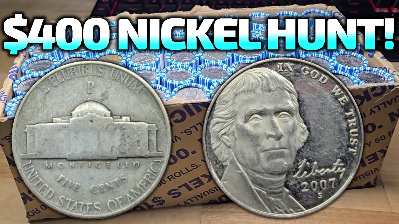 $400 NICKEL HUNT! (COIN ROLL HUNTING NICKELS) - YouTube