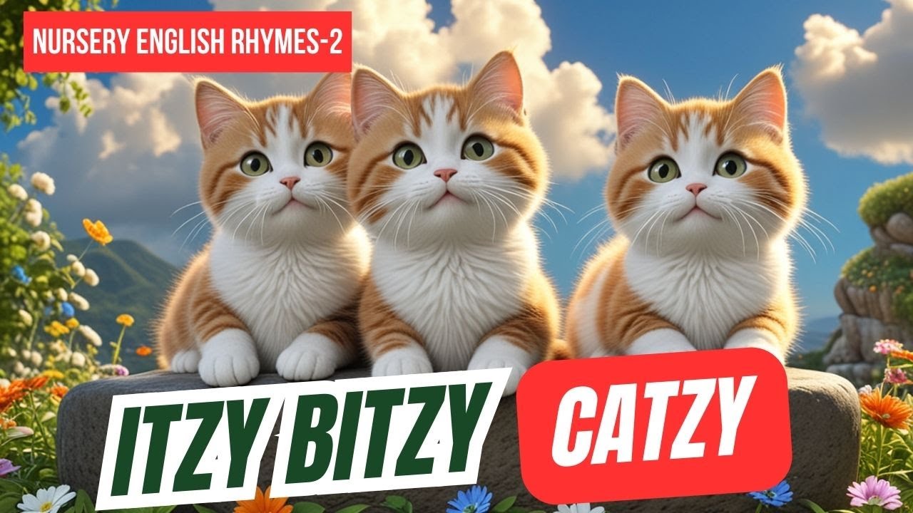 Nursery Rhymes on "Itzy Bitzy Catzy " l 3D Animation Video l English -2 ...
