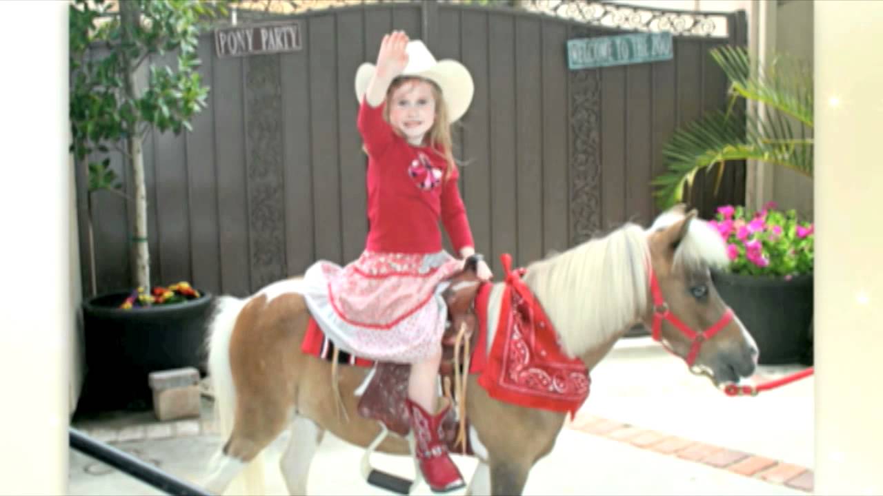 Pony Rides | Pony for Party | Ponies for Parties in Los Angeles - YouTube