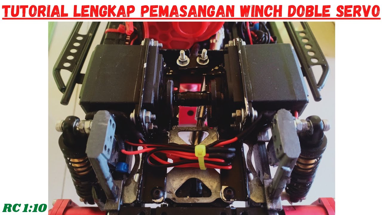 TUTORIAL PASANG WINCH DOBLE SERVO #RC1:10 #RCADVENTURE - YouTube