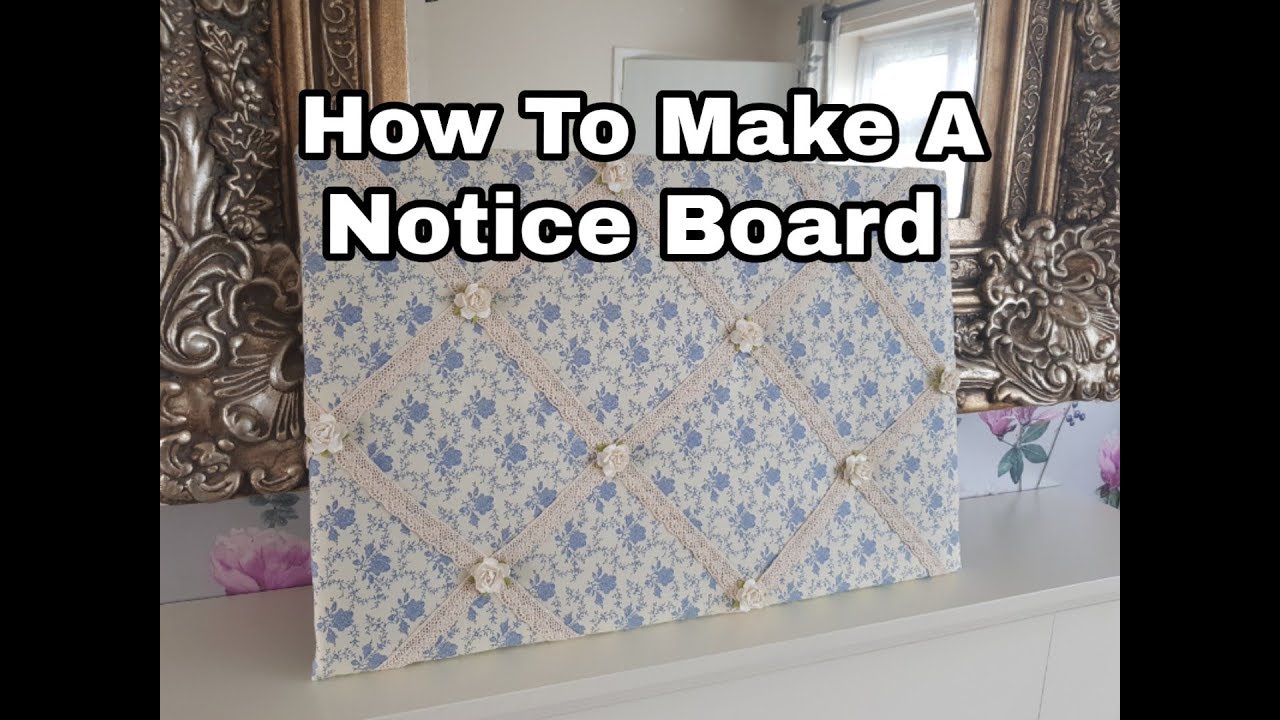 How To Make A Notice Board - DIY - Vintage Themed - Gift - Craft Fair ...