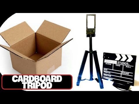 HOW TO MAKE DIY TRIPOD FOR YOUR PHONE AND TABLET | CARDBOARD CRAFTS ...