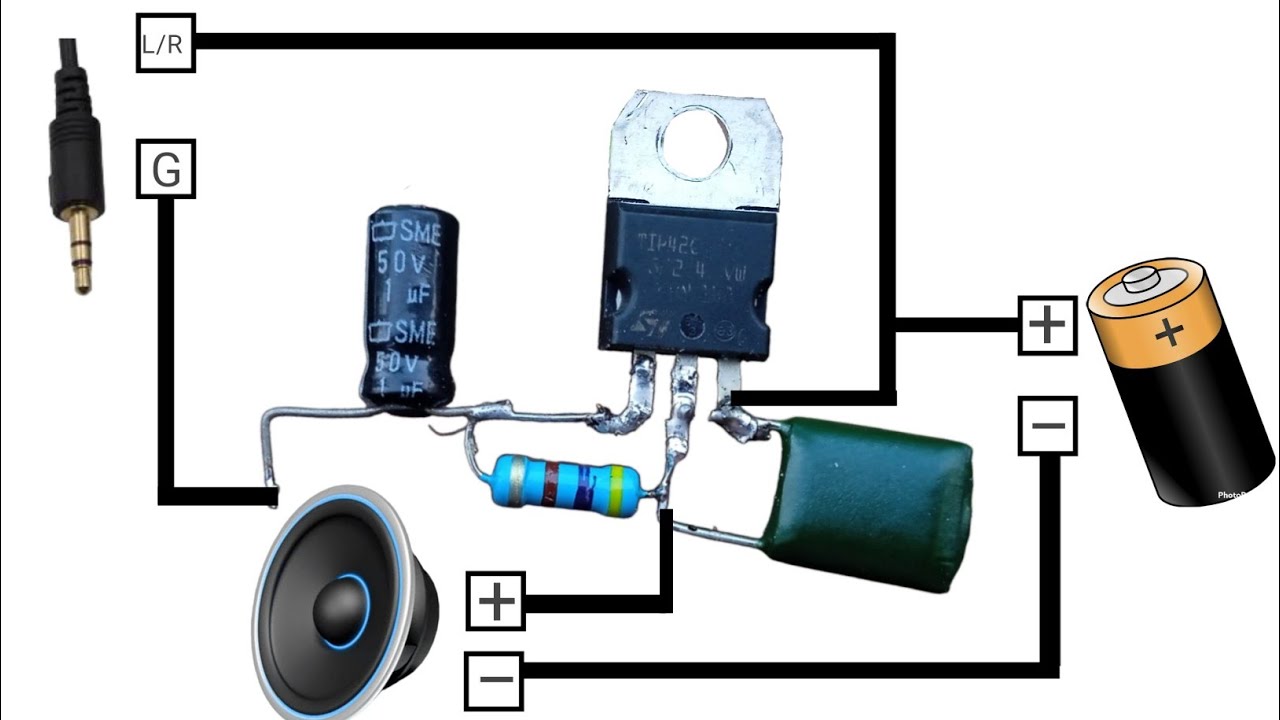 membuat amplifier dengan tip 42C | real ngbass - YouTube