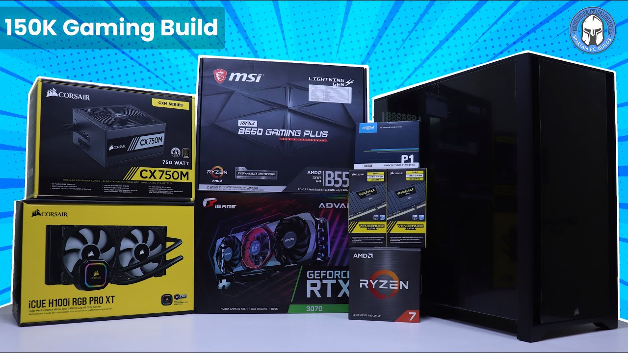 Corsair 4000X - 150K Time Lapse Build + Unigine Benchmarks | Spartan Pc ...