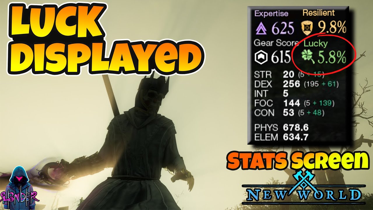Luck & Other Important Stats Displayed in New World - YouTube
