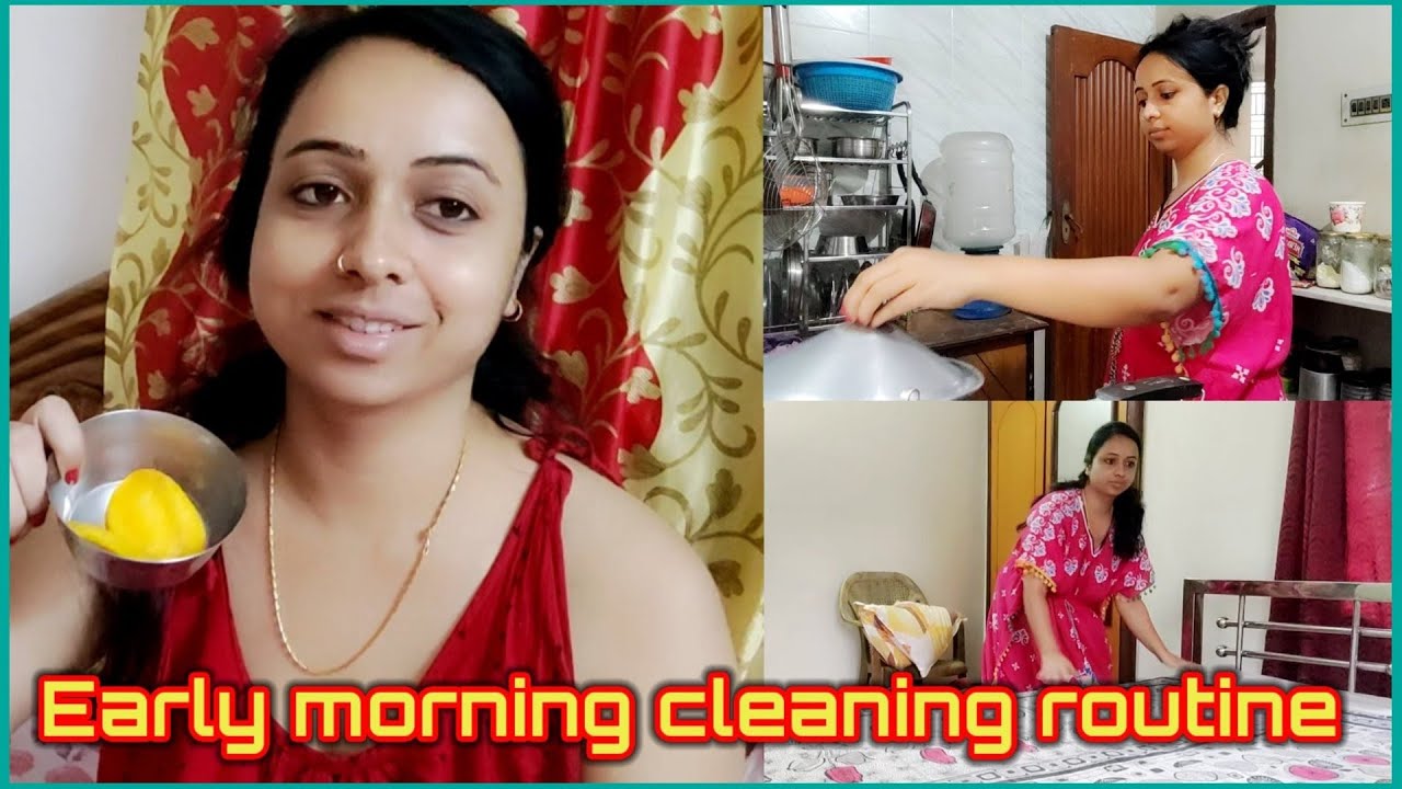 My Early morning cleaning routine. - YouTube