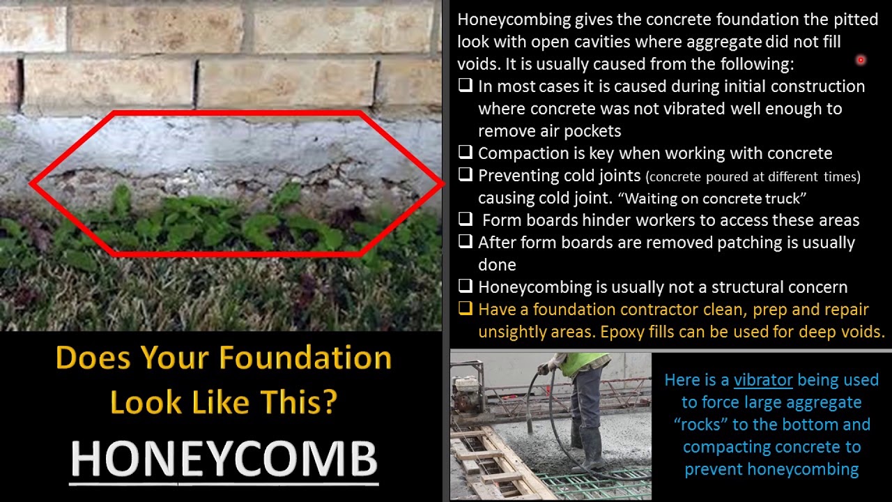 Foundation Honeycombing - YouTube