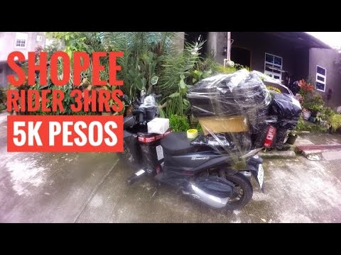 SHOPEE RIDER PINAKA MADALING TRABAHO AT MALAKING KITA #motovlog #shopee ...