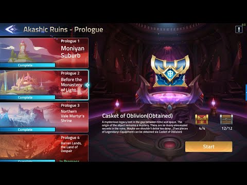Akashic Kalıntıları - Önsöz 2 - Işık Manastırı'ndan Önce - Mobile Legends: Adventure
