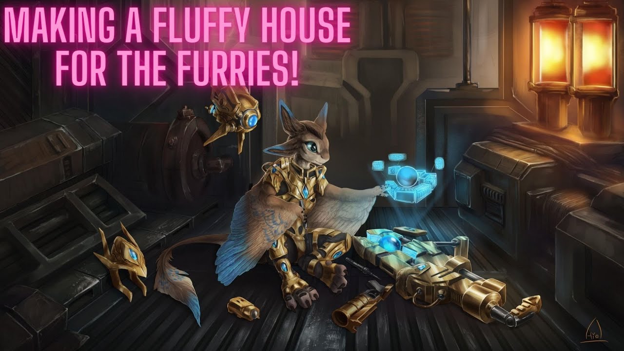[Furry ASMR] Making A Fluffy House For The Furries! - YouTube
