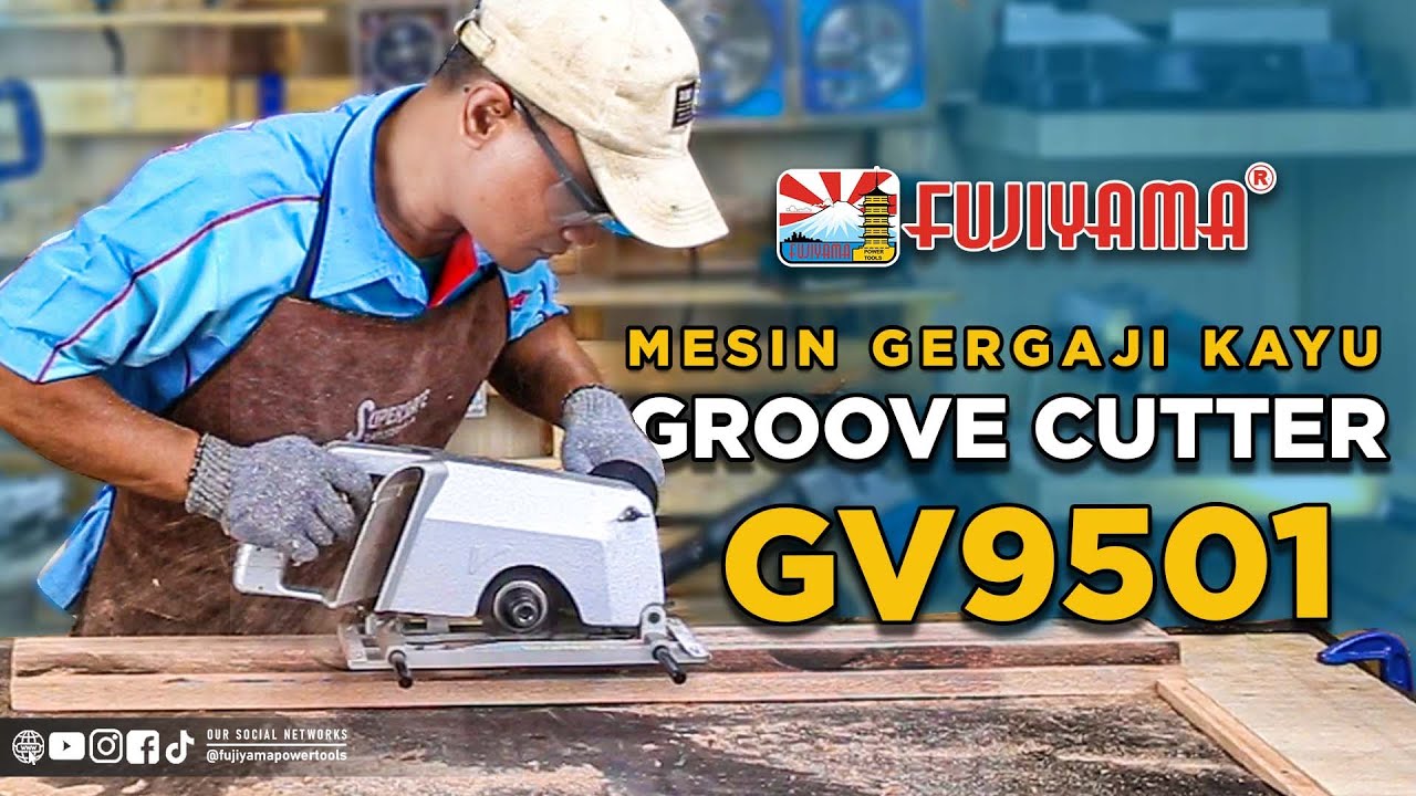 FUJIYAMA GROOVE CUTTER GV9501 MESIN GERGAJI KAYU - YouTube
