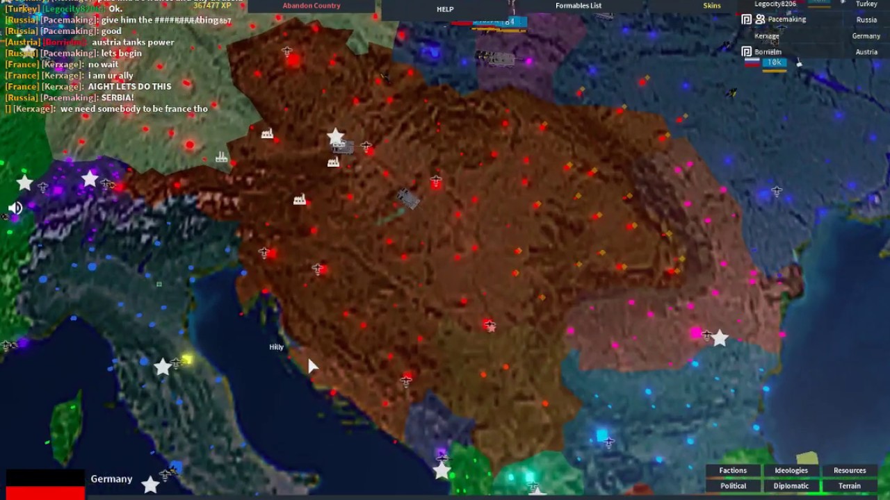 WW1 in Roblox Rise of Nations (NOT HISTORICALLY ACCURATE) - YouTube