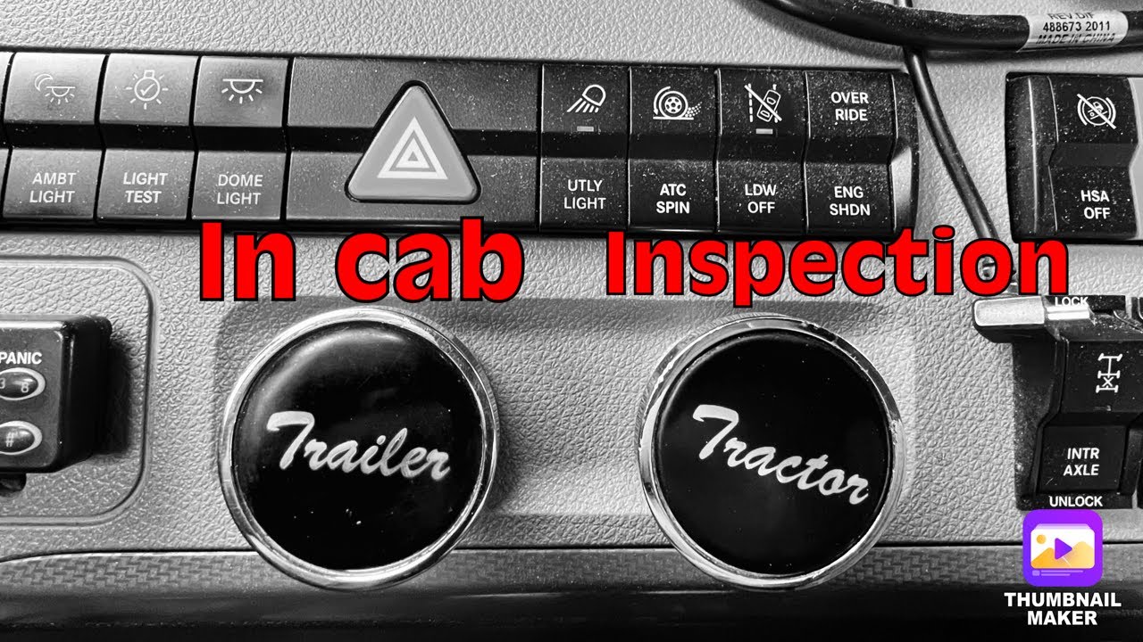 Prime Inc. in cab inspection with airbrake test #primeinc # ...