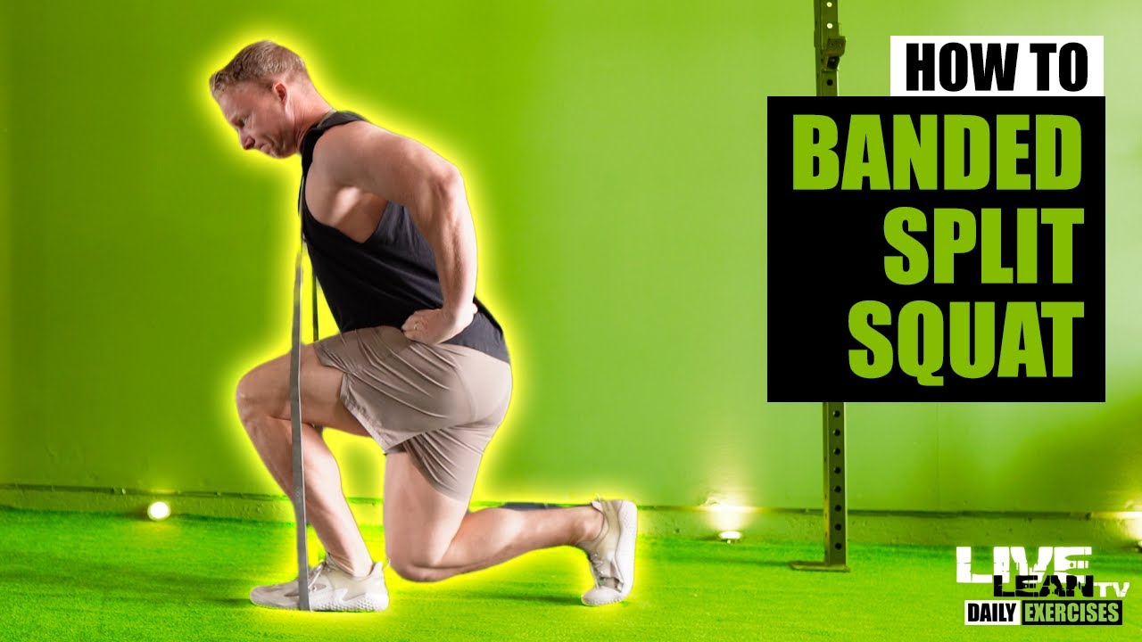 How To: Resistance Band Split Squat - YouTube