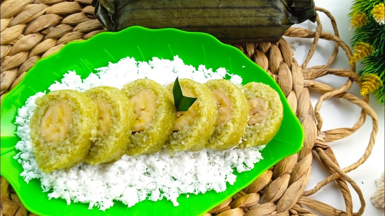 RESEPNYA MUDAH,rasanya enak :: cara bikin pisang ketan urap. - YouTube