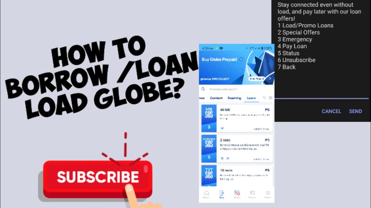 how to borrow/loan load globe?paano mangutang load globe?# ...