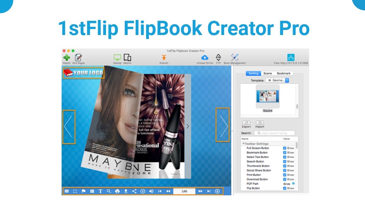 1stFlip FlipBook Creator Pro Tutorial | How to use 1stFlip FlipBook Creator Pro software review ...