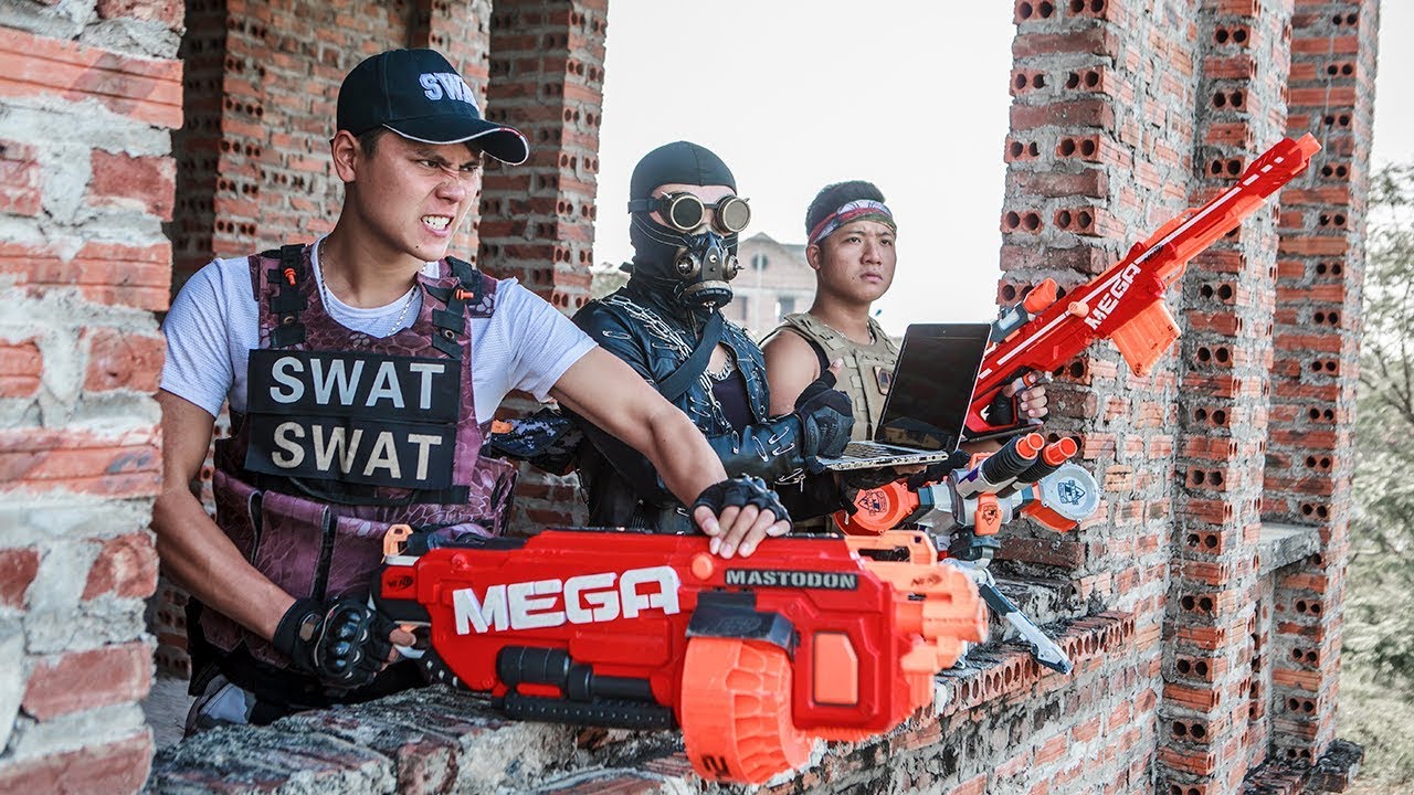 LTT Game Nerf War : Special Police Winter Warriors SEAL X Nerf Guns War ...