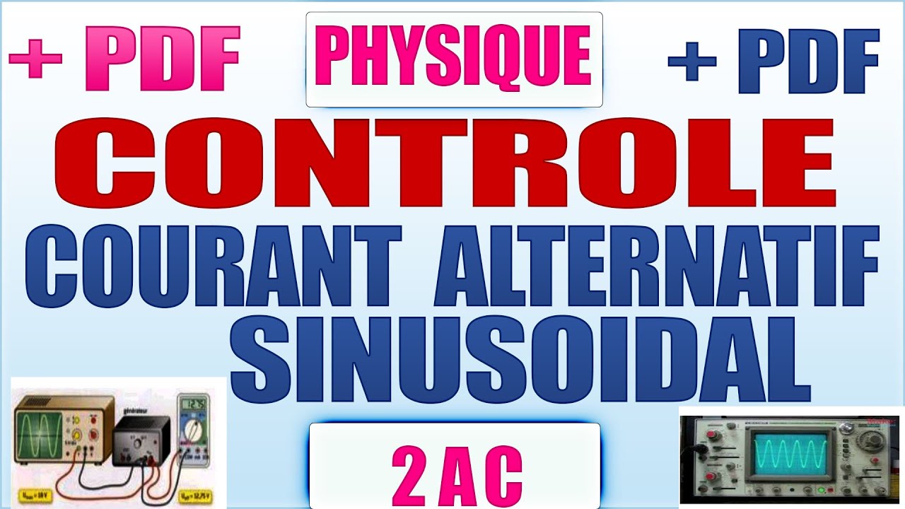 exercices corrigés le courant électrique alternatif sinusoïdal 2ac ...