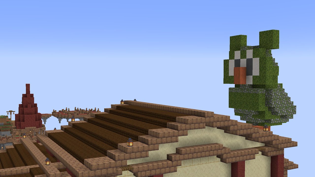 I built an owl statue in 1.20. survival minecraft to celebrate my 100 ...