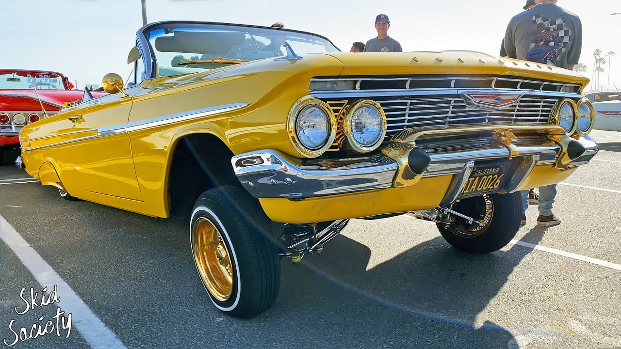 Lowrider Cruise, Classic Cars! Long Beach California - YouTube
